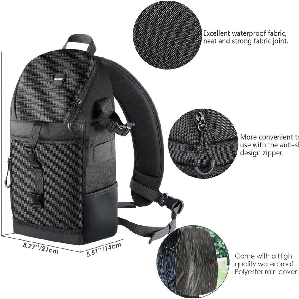Neewer Pro Camera Case Sling Backpack Bag Nikon Canon… - Gem